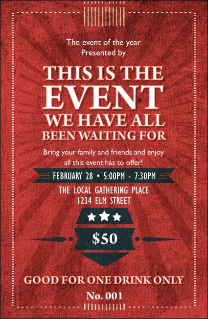 Drink Tickets | Drink Ticket Printing | Eventgroove