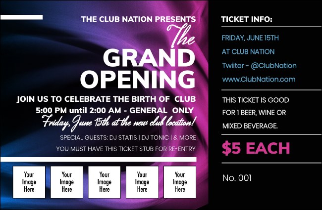 Drink Ticket Designs | Drink Ticket Printing | Eventgroove