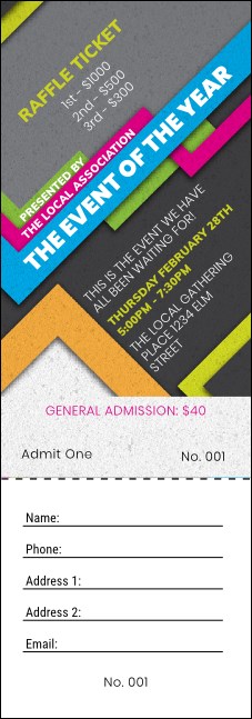 Raffle Ticket Designs | Raffle Ticket Printing | Eventgroove