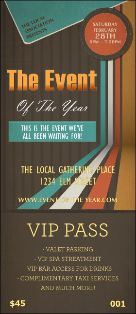 Concert VIP Pass Templates | Eventgroove