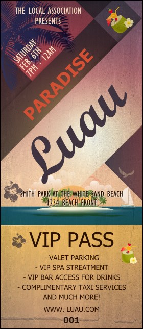 VIP Pass Template | Custom VIP Passes | Eventgroove