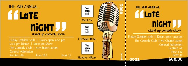 Reserved Ticket Printing | Eventgroove