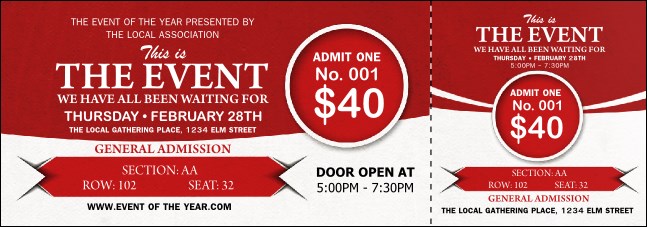 General Admission Tickets | Custom Admission Tickets
