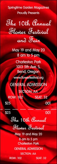 Reserved Ticket Printing | Eventgroove