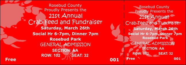 Affordable Fundraiser Tickets | Custom Event Ticket Printing