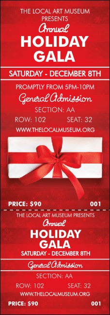 Holiday Event Tickets | Holiday Ticket Templates