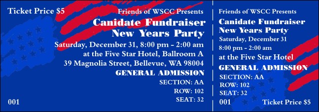 Affordable Fundraiser Event Ticket Printing | No Minimums