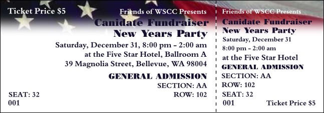 Affordable Fundraiser Event Ticket Printing | No Minimums