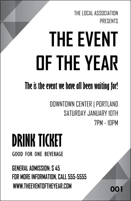 Drink Tickets | Drink Ticket Printing | Eventgroove