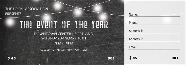 Blank Raffle Tickets | Fill-in-the-Blank Templates