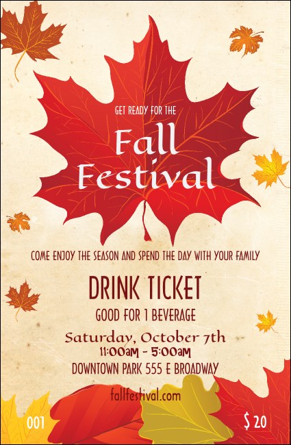 Drink Tickets | Drink Ticket Template | Eventgroove