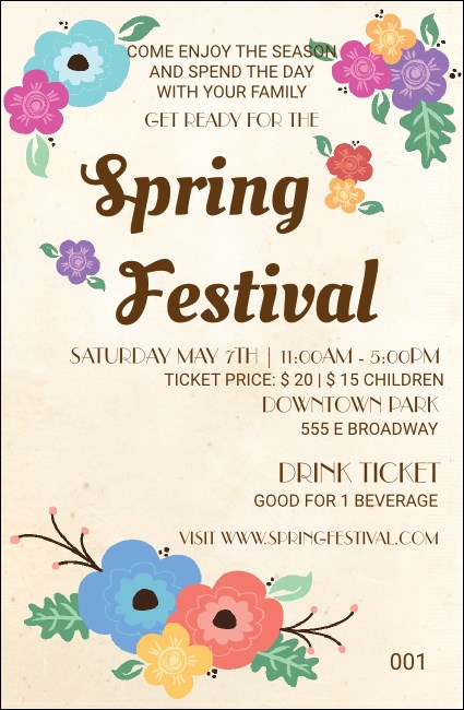 Drink Tickets | Drink Ticket Template | Eventgroove