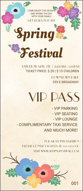 VIP Pass Template | Custom VIP Passes | Eventgroove