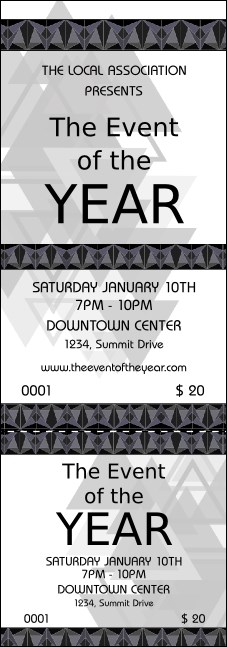 Black & White Event Ticket Printing | Eventgroove