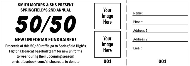 50-50 Raffle Ticket Designs for a Cash Raffle | Eventgroove
