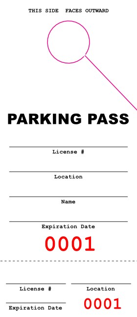 Custom Parking Passes & Stickers | Valet & Permit Tags