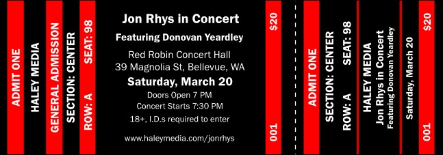 Reserved Ticket Printing | Eventgroove