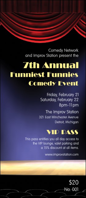 VIP Pass Templates | Custom VIP Passes | VIP Pass Printing