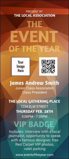 Large VIP Custom Conference Badges | Eventgroove