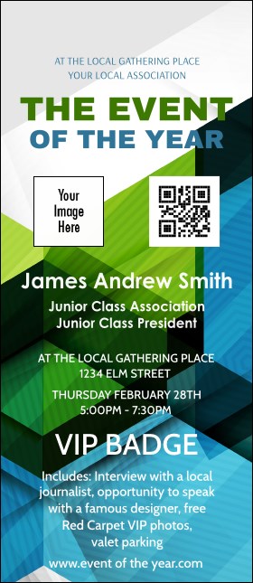 Large VIP Custom Conference Badges | Eventgroove