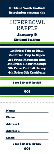 Custom Football Raffle Tickets: Fast, Low-Cost, High-Quality