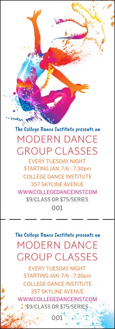 Dance Tickets | Dance Ticket Templates | Eventgroove