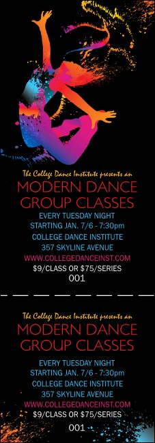 Dance Tickets | Dance Ticket Templates | Eventgroove