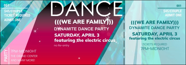 Dance Tickets | Dance Ticket Templates | Eventgroove