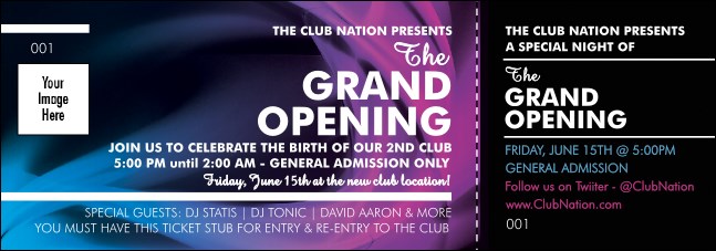 Customizable Party Ticket Templates | Party Ticket Printing