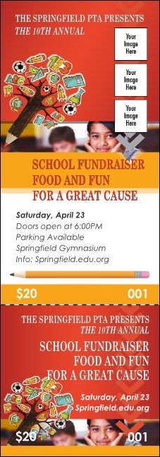 Fundraiser Ticket Templates | Fundraiser Ticket Printing