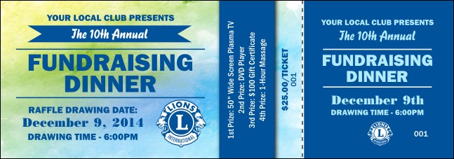 Fundraiser Tickets | Fundraiser Ticket Templates | Eventgroove