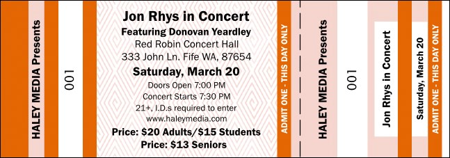 Budget Color Event Tickets | Fast Custom Ticket Printing