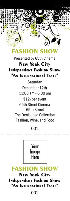 Fashion Show Ticket Design | Eventgroove