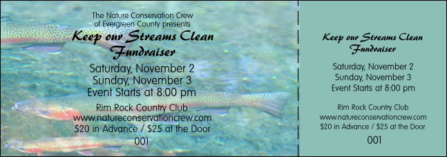 Affordable Fundraiser Tickets | Custom Event Ticket Printing