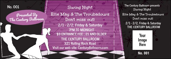 Dance Tickets | Dance Ticket Templates | Eventgroove
