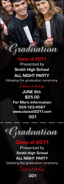 Graduation Ticket Templates | Graduation Ticket Printing