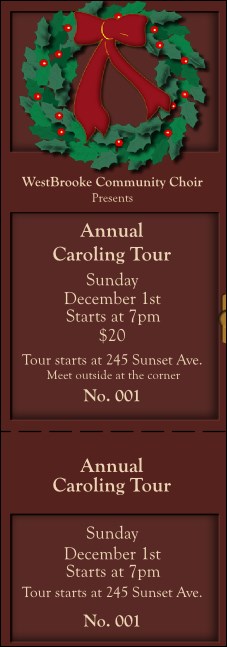 Printable Event Ticket Templates | Custom Ticket Templates