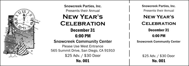 Black-Tie Event Tickets | Black-Tie Ticket Printing | Eventgroove