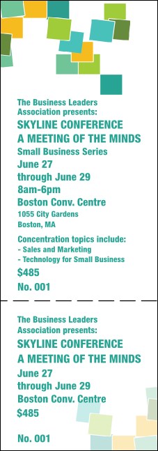 Color tickets | Color Ticket Printing | Eventgroove