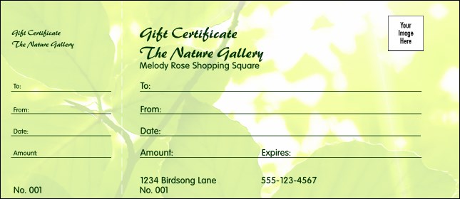 Custom Gift Certificates | Gift Certificate Printing