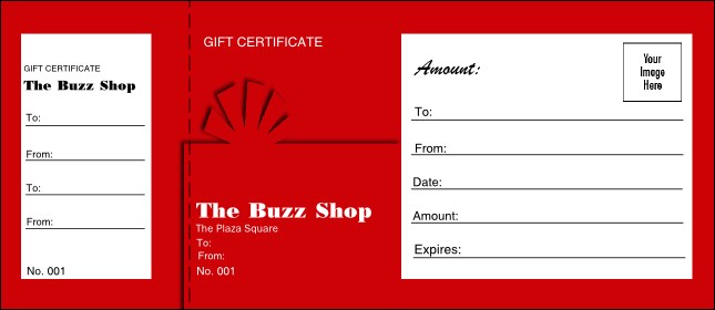 Custom Gift Certificates | Gift Certificate Printing