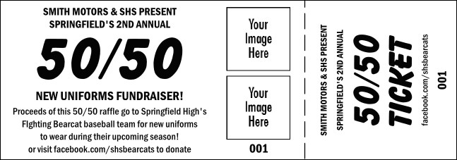 50/50 Raffle Tickets | Cash Raffle Tickets