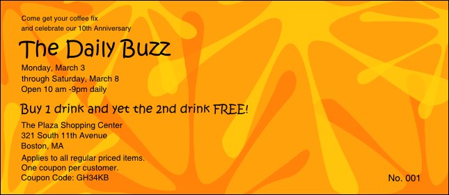 Print Custom Coupons | Coupon Printing Services | Eventgroove