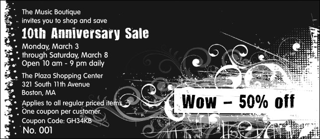 Print Custom Coupons | Coupon Printing | Eventgroove