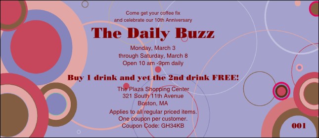 Print Custom Coupons | Coupon Printing | Eventgroove