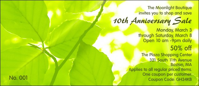 Print Custom Coupons | Coupon Printing Services | Eventgroove