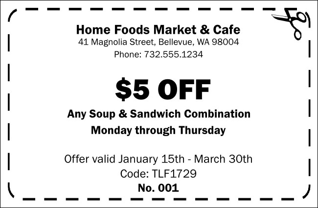 Print Custom Coupons | Coupon Printing Services | Eventgroove
