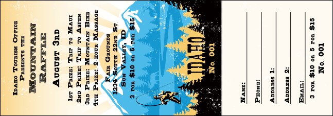 Local Raffle Tickets | City-Themed Templates