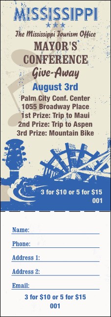 Local Raffle Tickets | City-Themed Templates