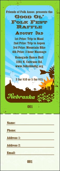 Local Raffle Tickets | City-Themed Templates